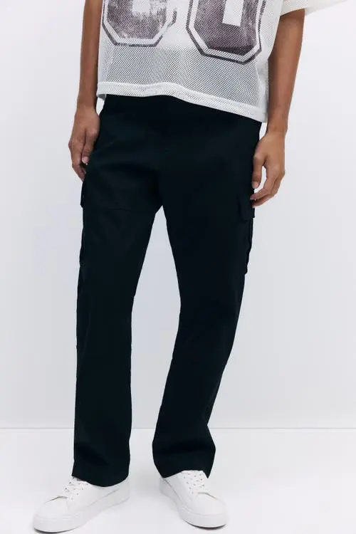 H&m Regular Fit Twill Cargo Trousers