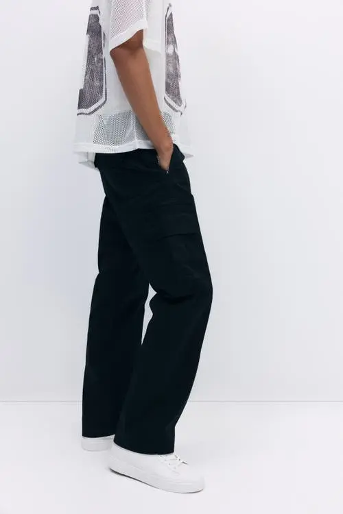H&m Regular Fit Twill Cargo Trousers