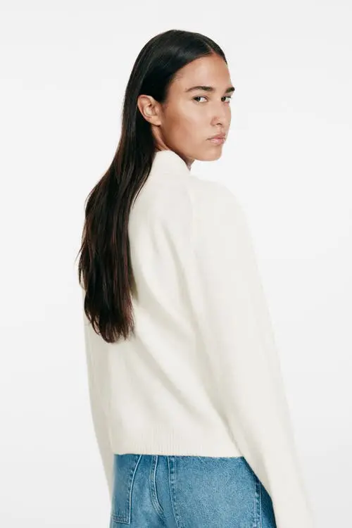 H&m Collared Cardigan With Button Front