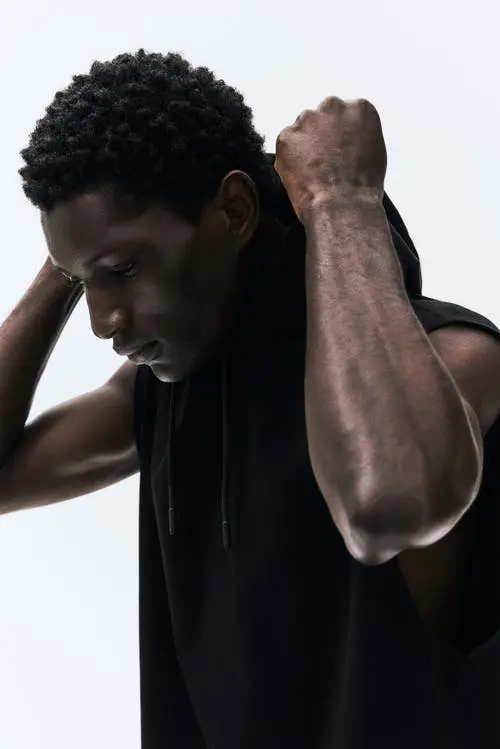 H&m Sleeveless Sports Hoodie With Drymove™ Technology