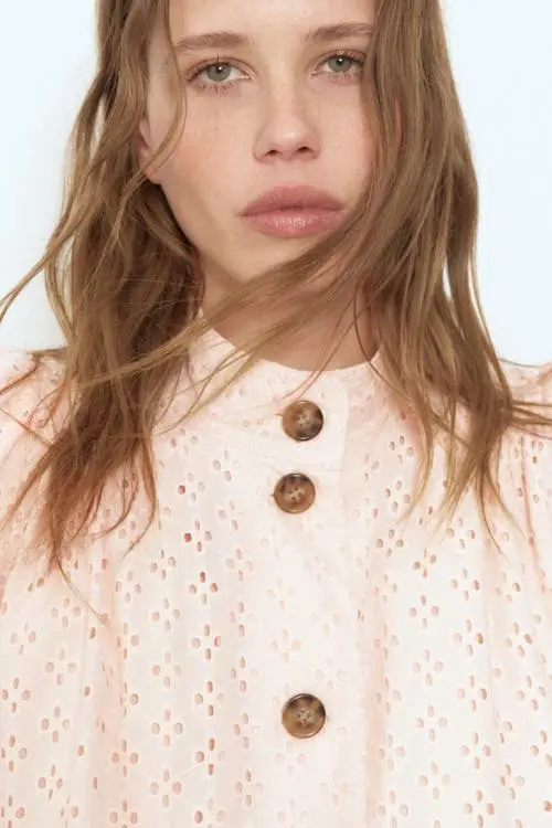 H&m Broderie Anglaise Cotton Jacket