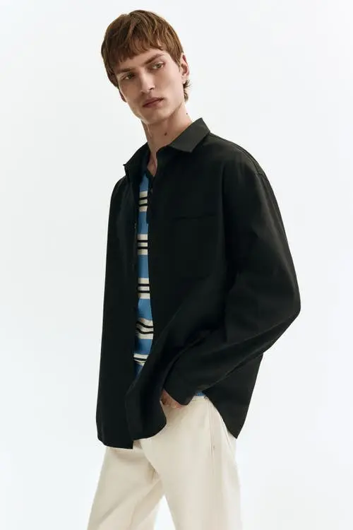 H&m Relaxed Fit Shirt - Black