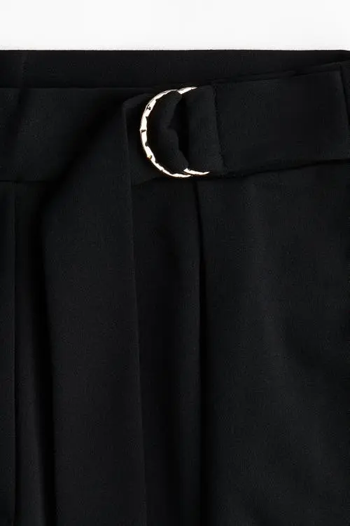 H&m Belted Tapered Trousers