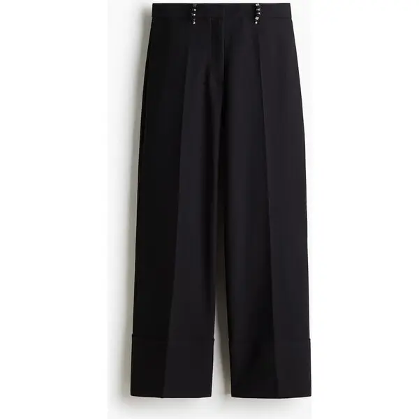 H&m Tailored Rivet Detail Trousers