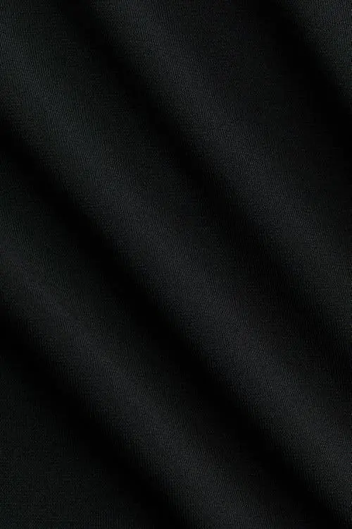H&m Asymmetrical Cape Detail Jersey Top - Black