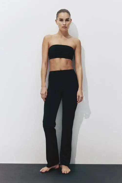 H&m Sculptmove™ Flared Sports Leggings - Black