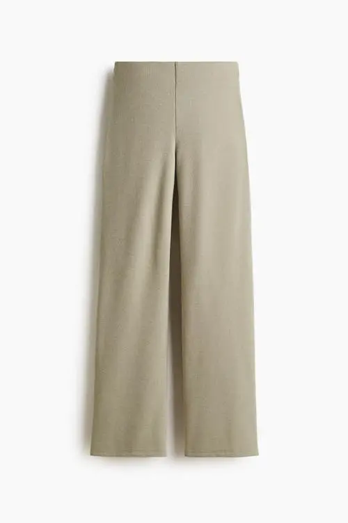 H&m Straight-leg Jersey Pants - Beige