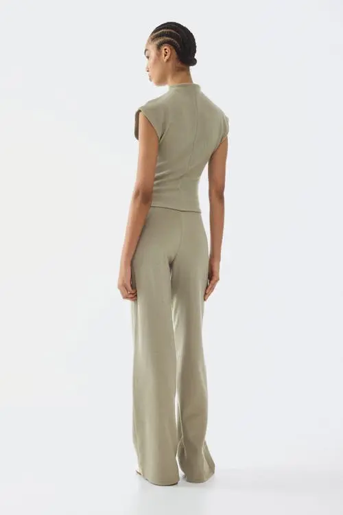 H&m Straight-leg Jersey Pants - Beige