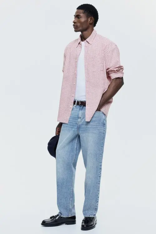 H&m Relaxed Fit Cotton Shirt