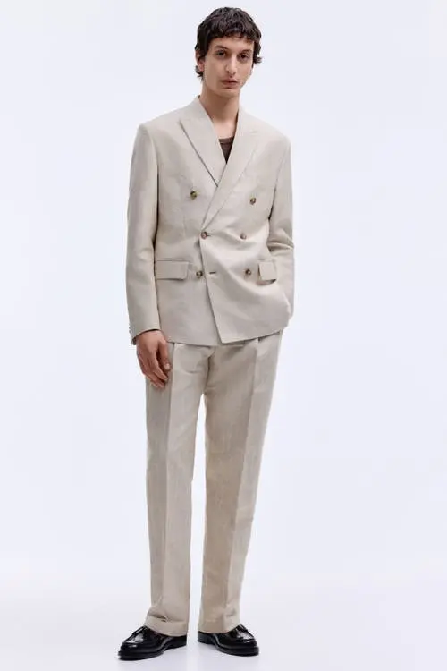 H&m Regular Fit Tailored Trousers