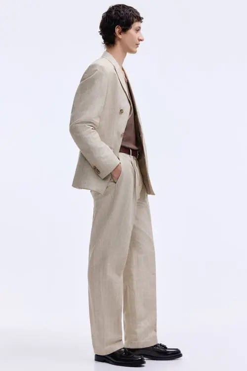 H&m Regular Fit Tailored Trousers
