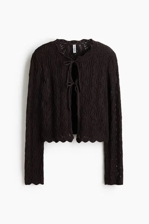 H&M Pointelle-knit Cardigan