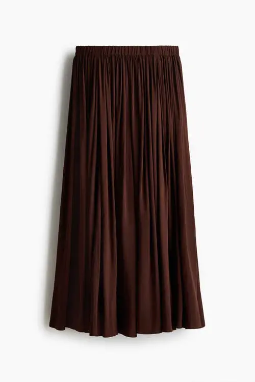 H&m Gathered Modal Maxi Skirt
