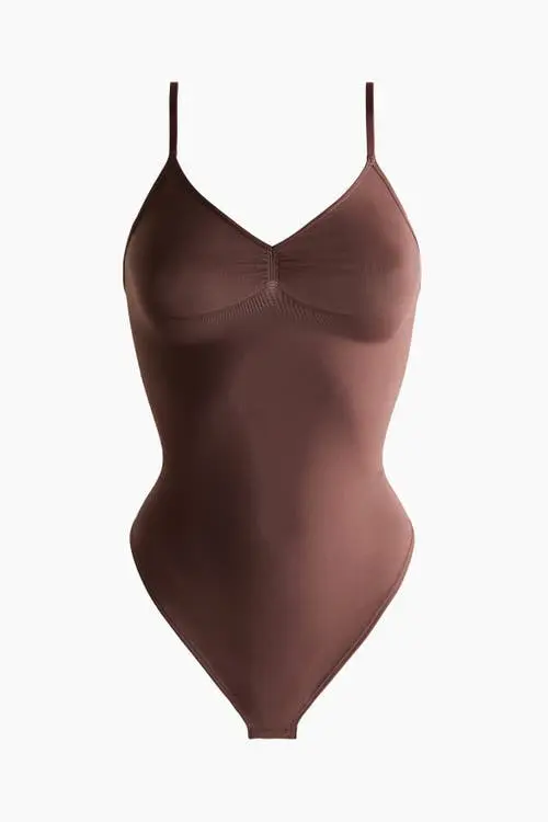 H&m Firm Shape Sculpting Thong Bodysuit - Brown
