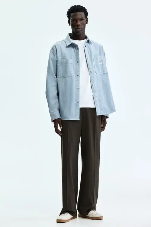 H&M Oversized Cotton Corduroy Shirt