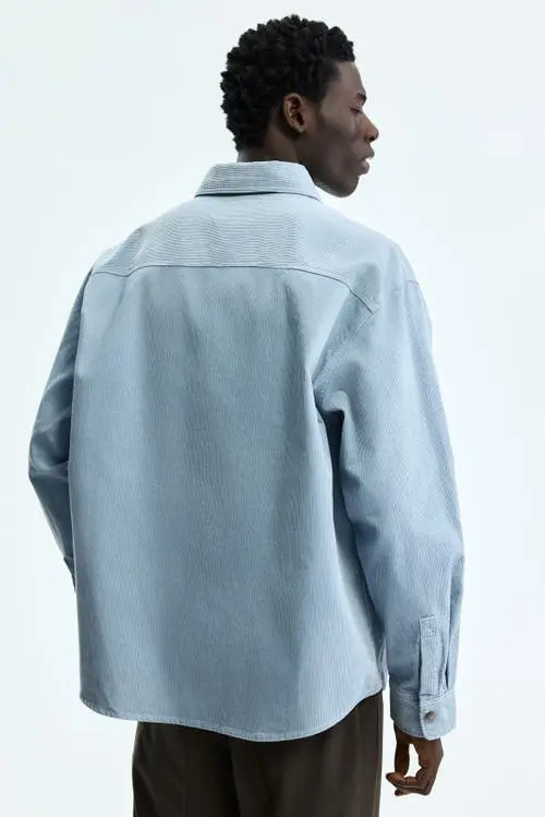 H&M Oversized Cotton Corduroy Shirt