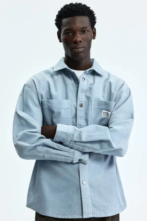 H&M Oversized Cotton Corduroy Shirt