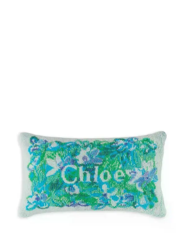 Chloé Embroidered-floral Cushion