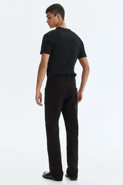 H&M Regular Fit Stretch Denim Jeans - Denim Black