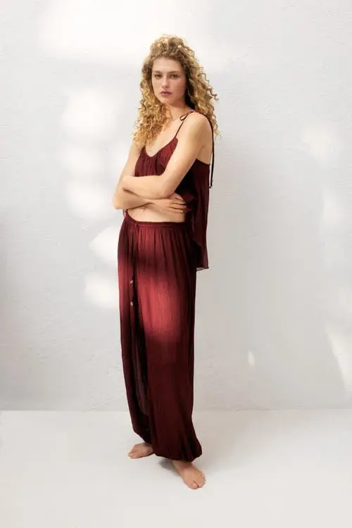 H&m Crinkled Balloon Beach Trousers