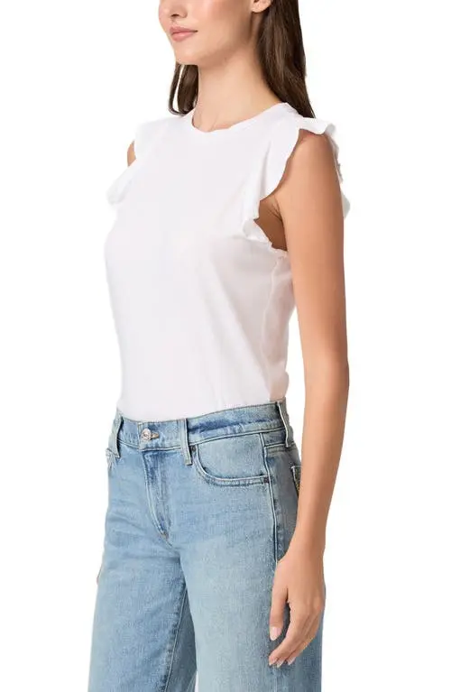 Paige Alaria Flutter Sleeve Shirt - White