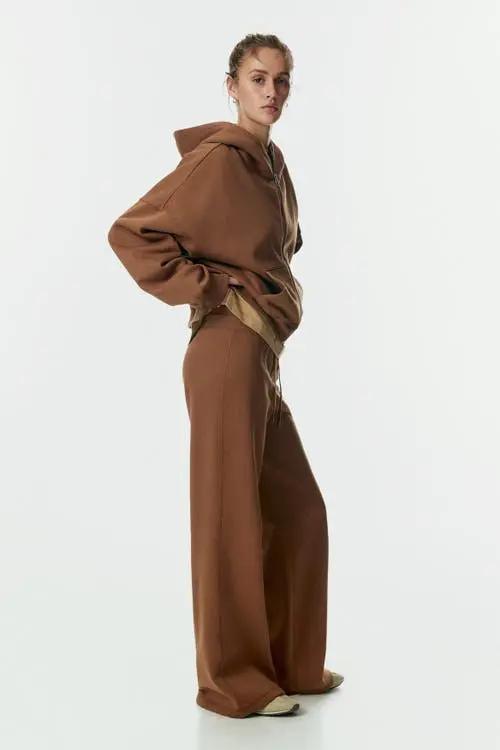 H&m Flared Sweatpants - Brown