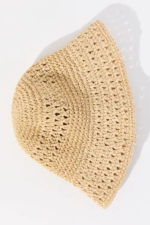 H&m Handmade Straw Bucket Hat