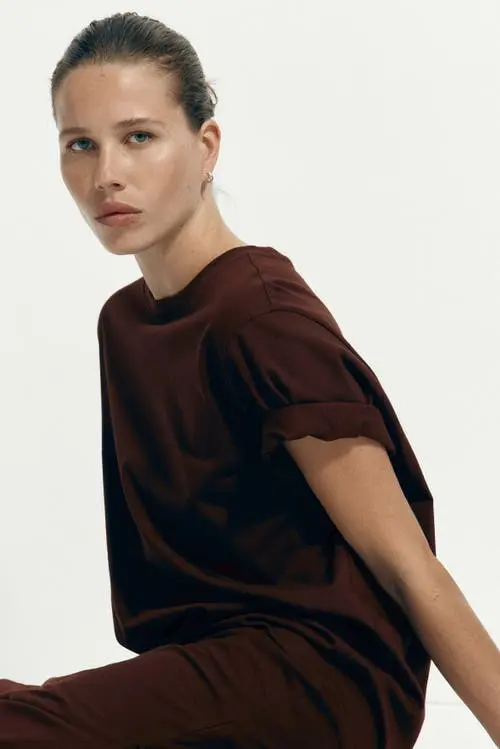 H&m Long T-shirt Dress With Side Slits