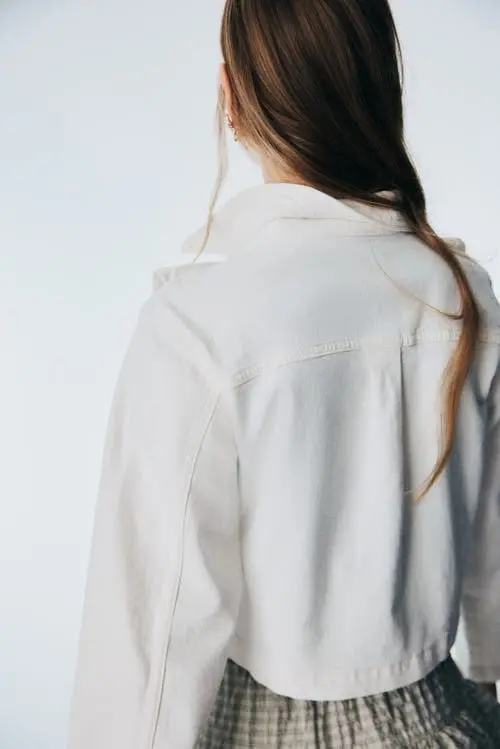 H&m Frill-trimmed Denim Jacket