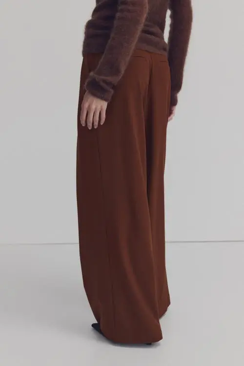 H&m Layered Look Wide Leg Trousers