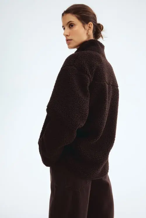 H&m Mama Teddy Jacket For Pregnancy And Babywearing