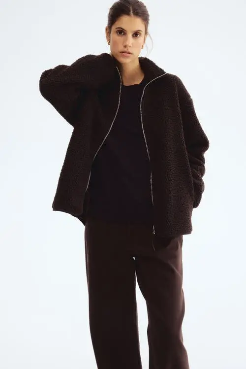H&m Mama Teddy Jacket For Pregnancy And Babywearing