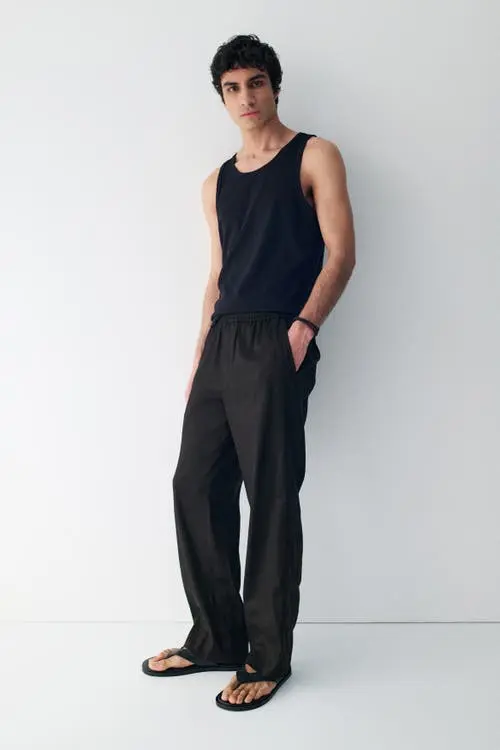 H&m Linen-blend Trousers