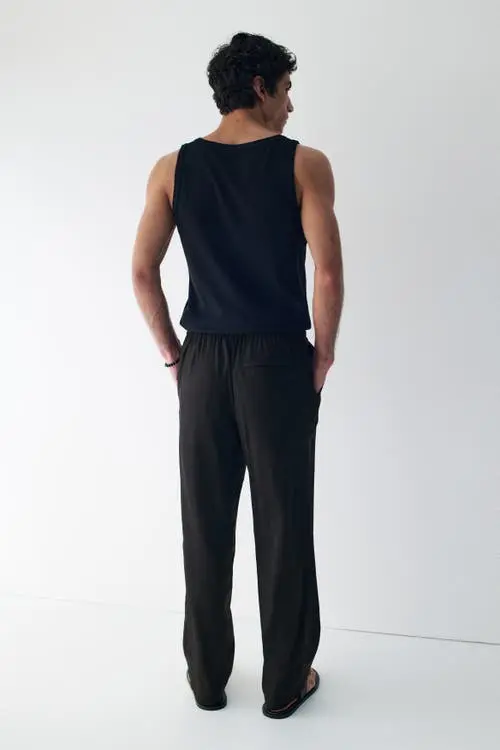H&m Linen-blend Trousers