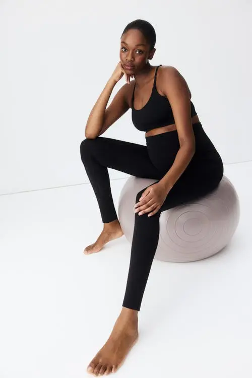 H&m Mama Before & After Sports Leggings - Black