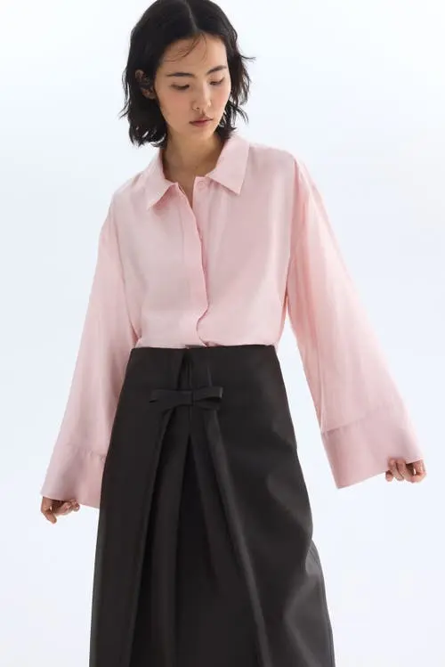 H&M Oversized Shirt - Light Pink