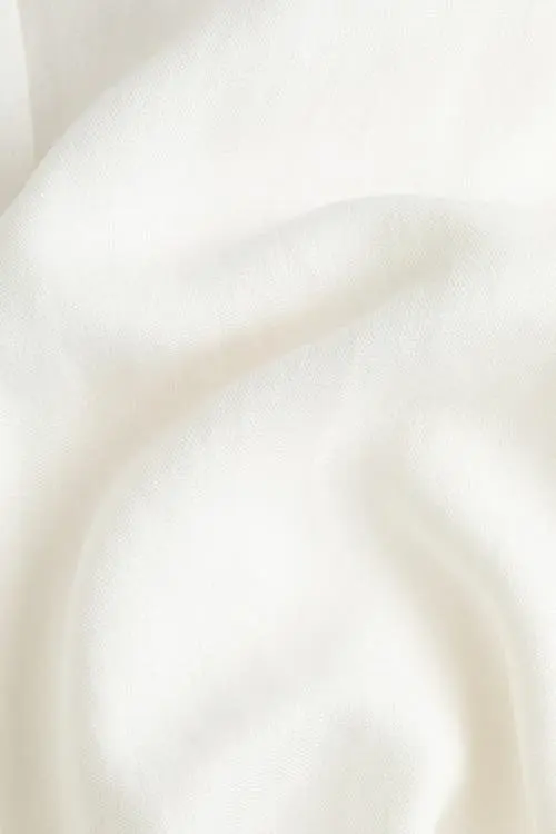 H&m Flared-skirt Halterneck Dress - White