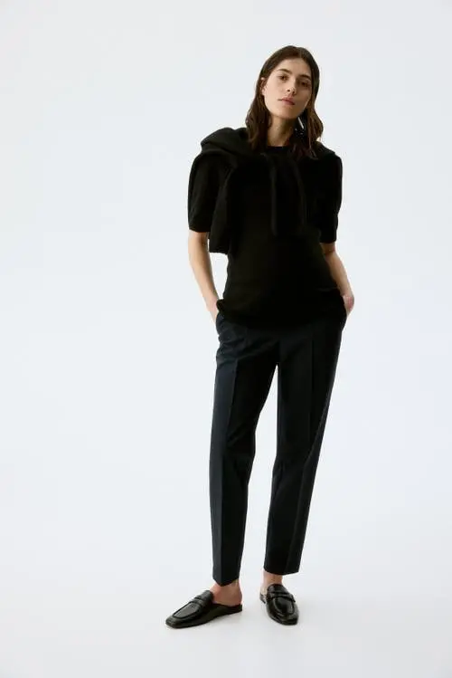 H&m Mama Cigarette Trousers Ankle Length