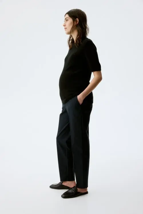 H&m Mama Cigarette Trousers Ankle Length