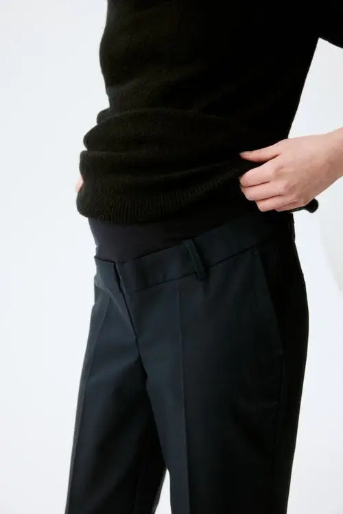 H&m Mama Cigarette Trousers Ankle Length