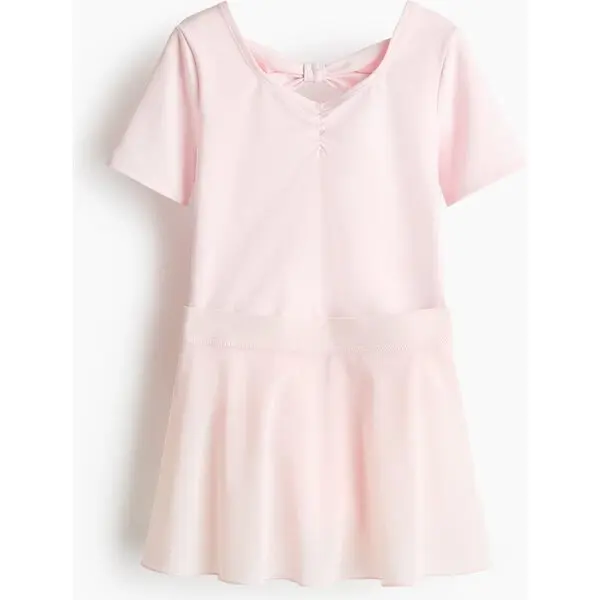 H&m 2-piece Leotard And Skirt Set - Light Pink