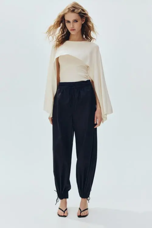 H&m Cape Effect Knit Top