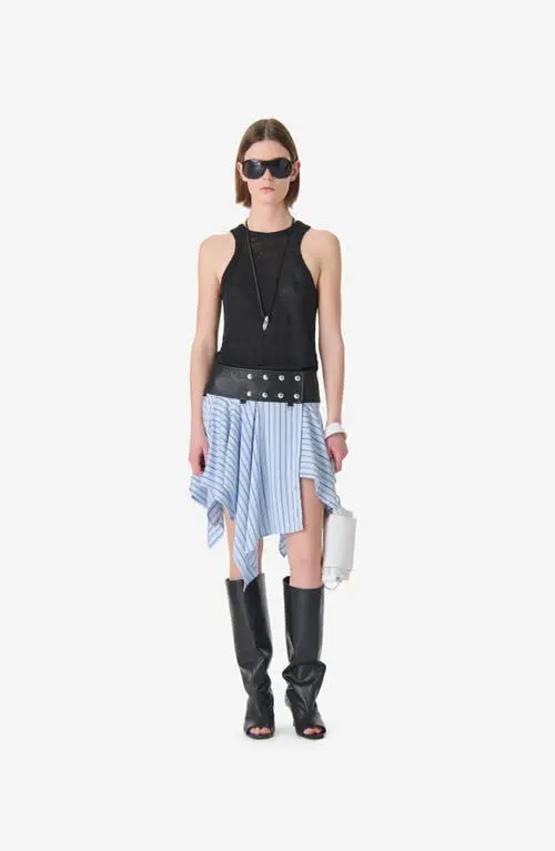 IRO PARIS Safrina Tank Sheer Racerback Knit - Black