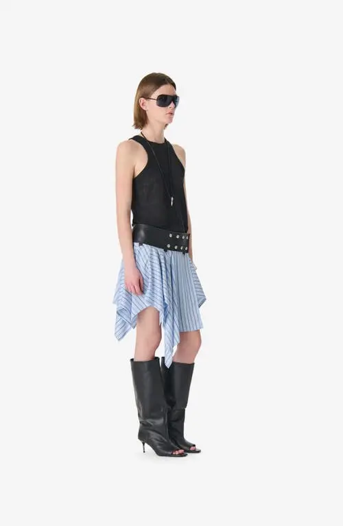 IRO PARIS Safrina Tank Sheer Racerback Knit - Black