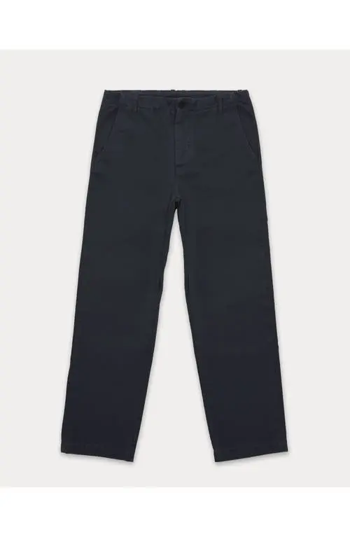 FORTELA Hector Herringbone Cotton Trousers - Blue