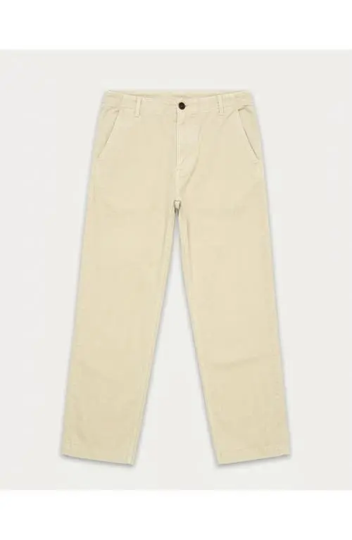 FORTELA Hector Herringbone Cotton Trousers - Ecru