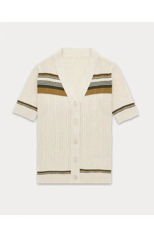 FORTELA Clarisse Striped Cardigan - Green