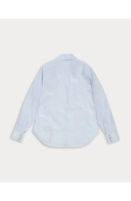 FORTELA Toledo Striped Texan Shirt - Blue