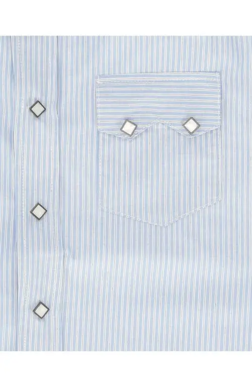 FORTELA Toledo Striped Texan Shirt - Blue