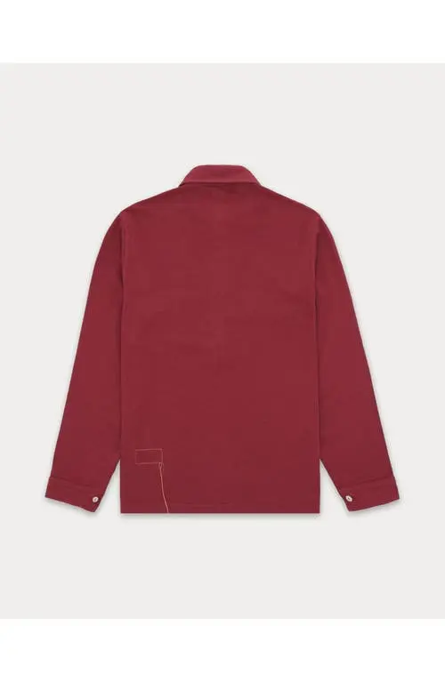 FORTELA Grayson Long Sleeve Polo - Purple